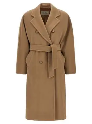 Max Mara Madame 101801 Icon Coat' Coat - Cream
