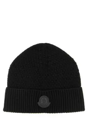 Moncler Basket Stitch Beanie - Black