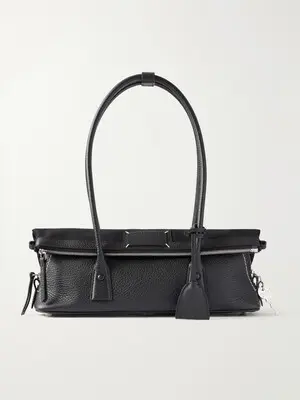 MAISON MARGIELA East West Leather Shoulder Bag - Black