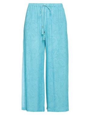 Etro Pants Turquoise Size Viscose - Blue
