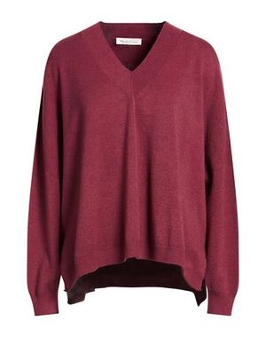 MANILA GRACE MANILA GRACE Knitted V-Neck Sweater Red