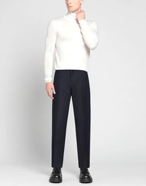 LARDINI Midnight Wool And Mohair Wool Twill Pants