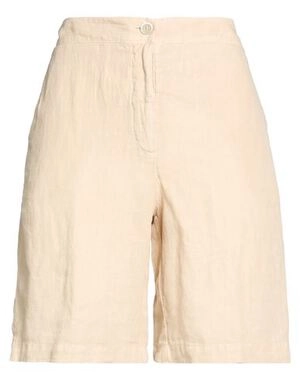 120% Lino Shorts & Bermuda Shorts Size Linen - Beige