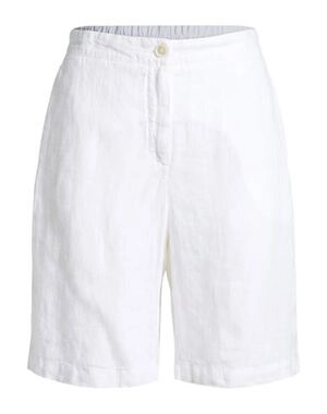 120% Lino Shorts & Bermuda Shorts Size Linen - White