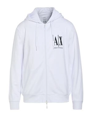 Armani Exchange Cotton Elastane French Terry Hoodie - White