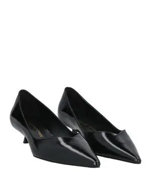 STUART WEITZMAN Glossed Leather Pointed Toe Pumps
