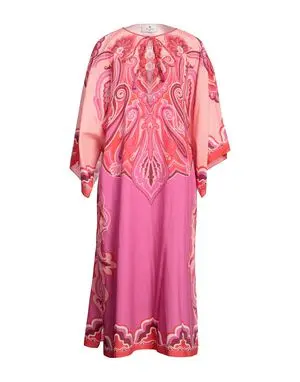 Etro Paisley Print Cotton And Silk Midi Dress