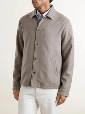 Kiton Felted Wool-blend Blouson Jacket
