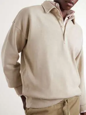 Polo Ralph Lauren Ribbed Cotton-blend Polo Shirt