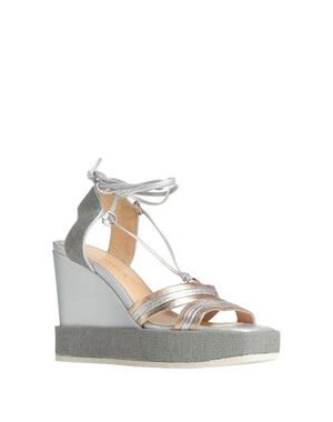 APEPAZZA Metallic Wedge Sandals