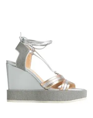 APEPAZZA Metallic Wedge Sandals