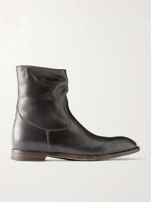 Officine Creative Leather Biker Boots