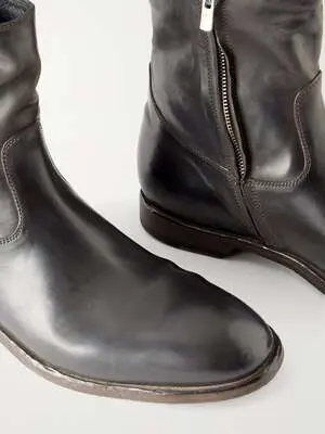 Officine Creative Leather Biker Boots