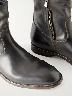 Officine Creative Leather Biker Boots