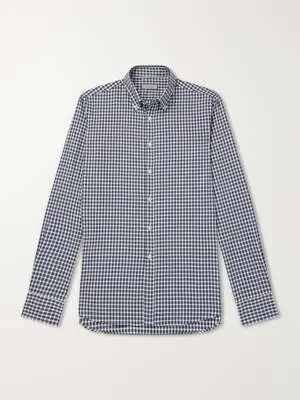Canali Checked Cotton-flannel Shirt