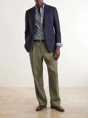 Canali Checked Cotton-flannel Shirt