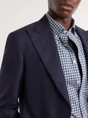 Canali Checked Cotton-flannel Shirt