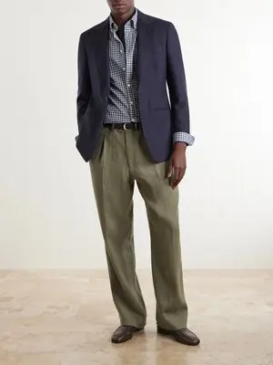 Canali Checked Cotton-flannel Shirt