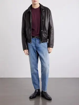 LARDINI Straight-leg Washed Jeans