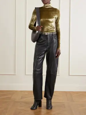 LEMAIRE Velvet High Neck Top