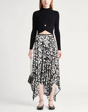 Marni Asymmetrical Two-tone Viscose Midi Skirt