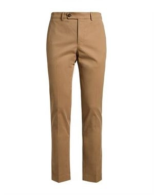 Incotex Cotton Elastane Chino Pants - Camel