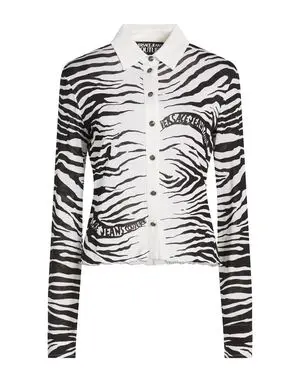 Versace Viscose Blend Zebra Print Shirt