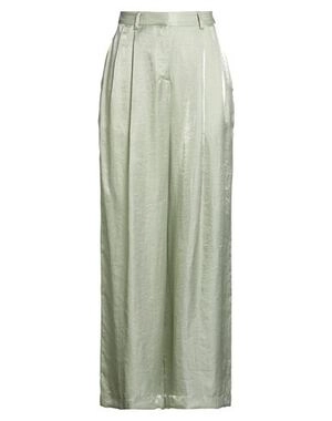 OTTOD'AME Pants Size Viscose, Linen, Polyamide - Light Green