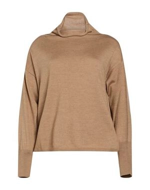 ARAGONA Turtleneck Size Merino Wool - Beige
