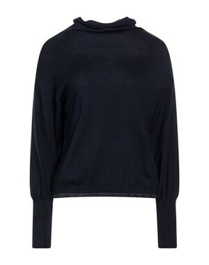 ARAGONA Turtleneck Midnight Size Merino Wool - Blue