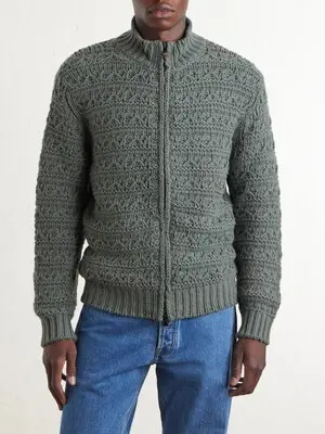 Canali Alpaca-blend Zip-up Sweater