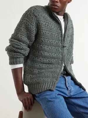 Canali Alpaca-blend Zip-up Sweater