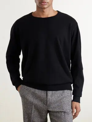 Dries Van Noten Cashmere Crew Neck Sweater - Black