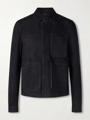 TOM FORD Suede Field Jacket - Black