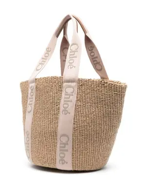 Chloé Woody Large Rafia Tote
