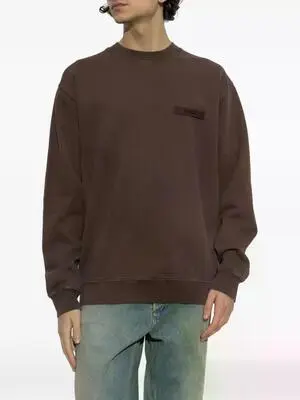 Jacquemus Logo Patch Sweatshirt - Brown