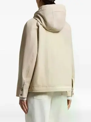 Peserico Hooded Raglan-sleeve Parka Coat
