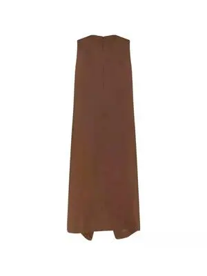 Alberta Ferretti Side-panel Silk Maxi Dress