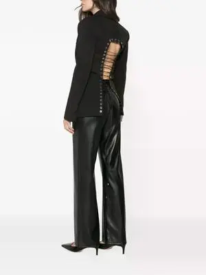 Patrizia Pepe Lace-up Structured Blazer