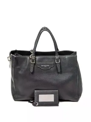 Balenciaga Papier A4 Zip Around Tote Bag - Black
