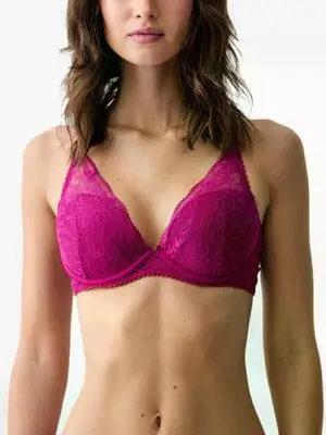Chantelle Lace-overlay Underwired Bra