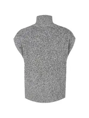 IZAAK AZANEI High-neck Zip-up Sweater - Grey