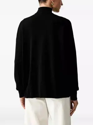 TRUSSARDI High-neck Embroidered-logo Sweater