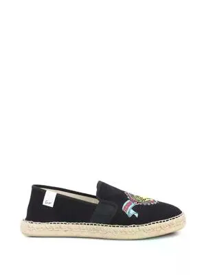 Kenzo Embroidered Espadrilles - Black