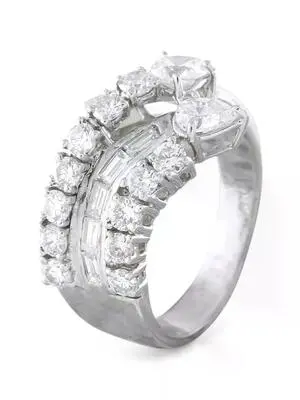 LB EXCLUSIVE 18k White Gold Diamond Ring - Silver