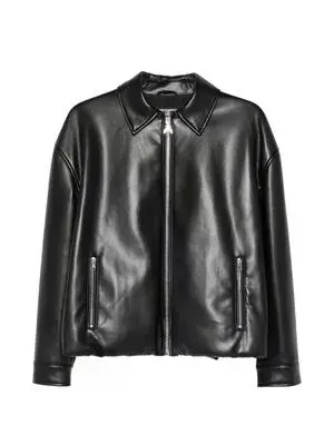 Patrizia Pepe Coated Bomber Jacket - Black
