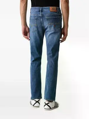 JOOP! Faded-effect Logo-patch Jeans - Blue