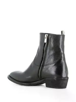 Officine Creative Side-zip Leather Ankle Boots