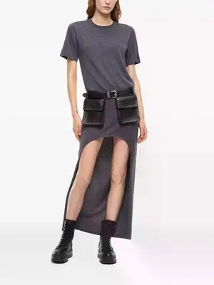Pinko Asymmetric Hem Knitted Mini Dress
