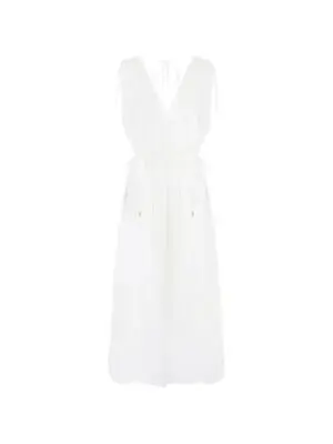 Heidi Klein Maxi Drawstring-waist Dress - White
